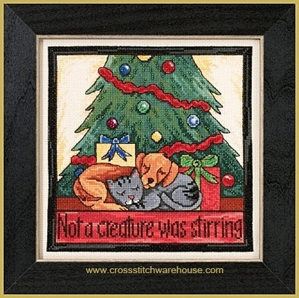 Not A Creature Was Stirring Kit & Frame – crossstitchwarehouse.com