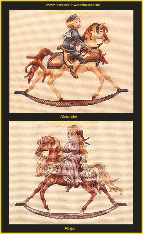 MINI ROCKING HORSE - Alexander & Abigail – crossstitchwarehouse.com