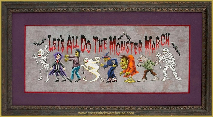 Monster March - CHART ONLY – crossstitchwarehouse.com