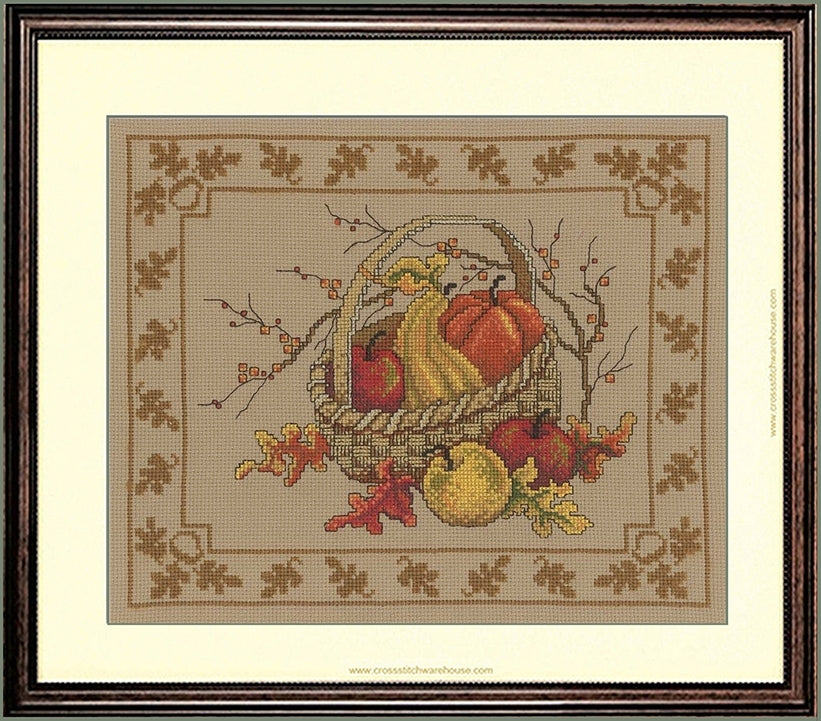 Harvest Basket - CHART ONLY – crossstitchwarehouse.com