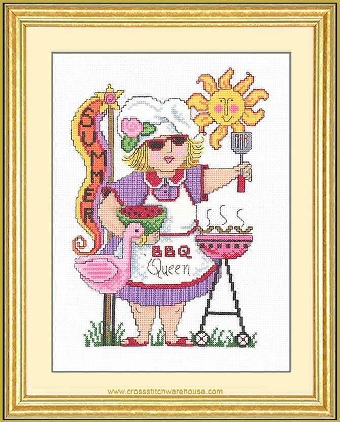 BBQ Queen COMPLETE – crossstitchwarehouse.com