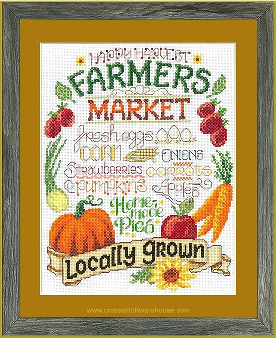 Let's, Go Farm Fresh- CHART ONLY – crossstitchwarehouse.com