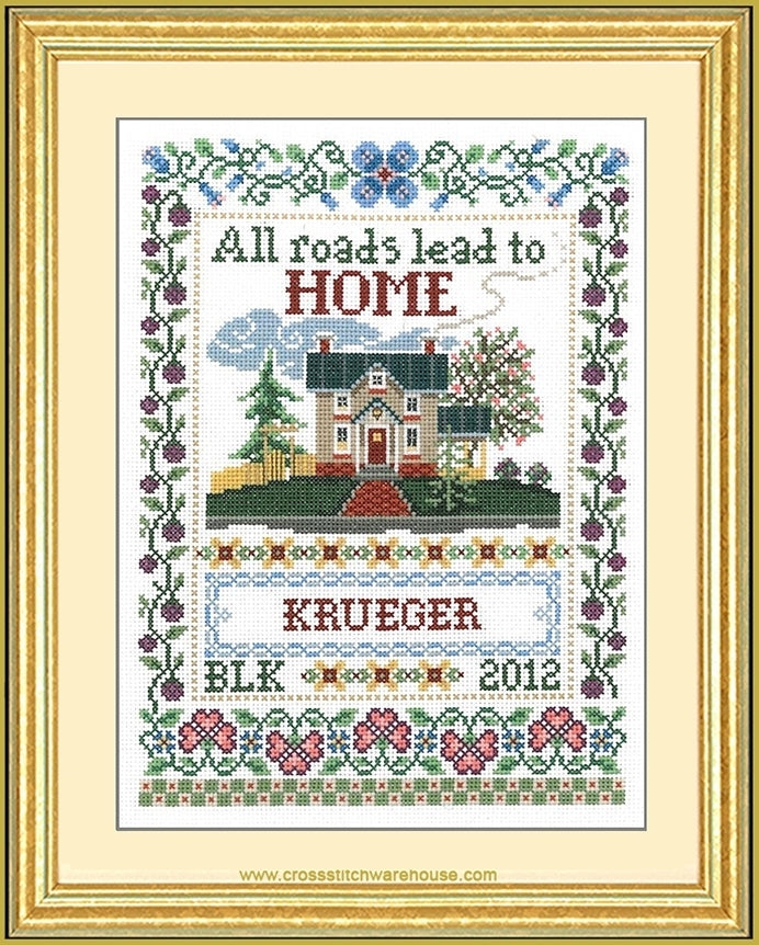 Road To Home Sampler - COMPLETE – crossstitchwarehouse.com