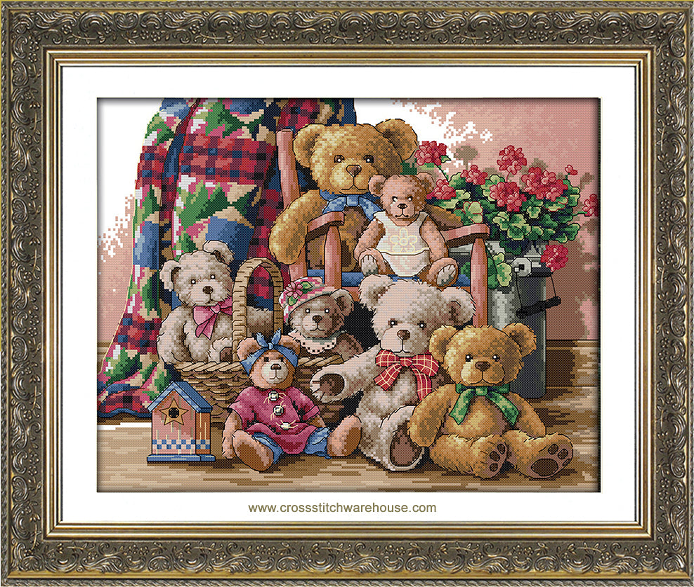 Teddy Bear Family – crossstitchwarehouse.com